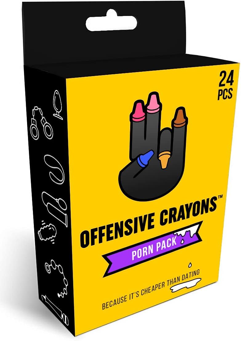Amazon.com : Milktoast Brands Adult offensive crayons, a funny gag gift ...