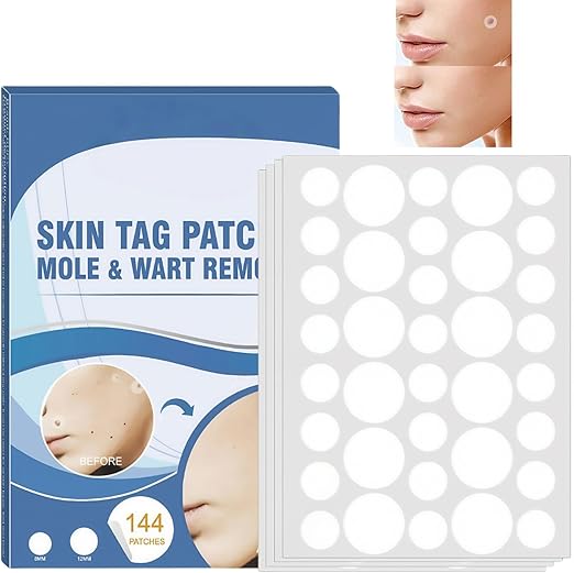 144Pcs Wart Removal Patches,Remover Patches Mole Wart Removing Sticker ...