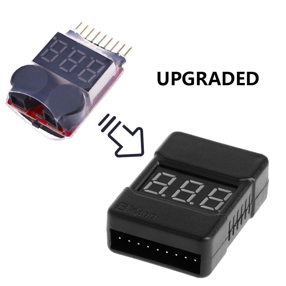 Snapklik.com : LiPo Battery Checker - RC 1-8S Battery Tester Monitor ...