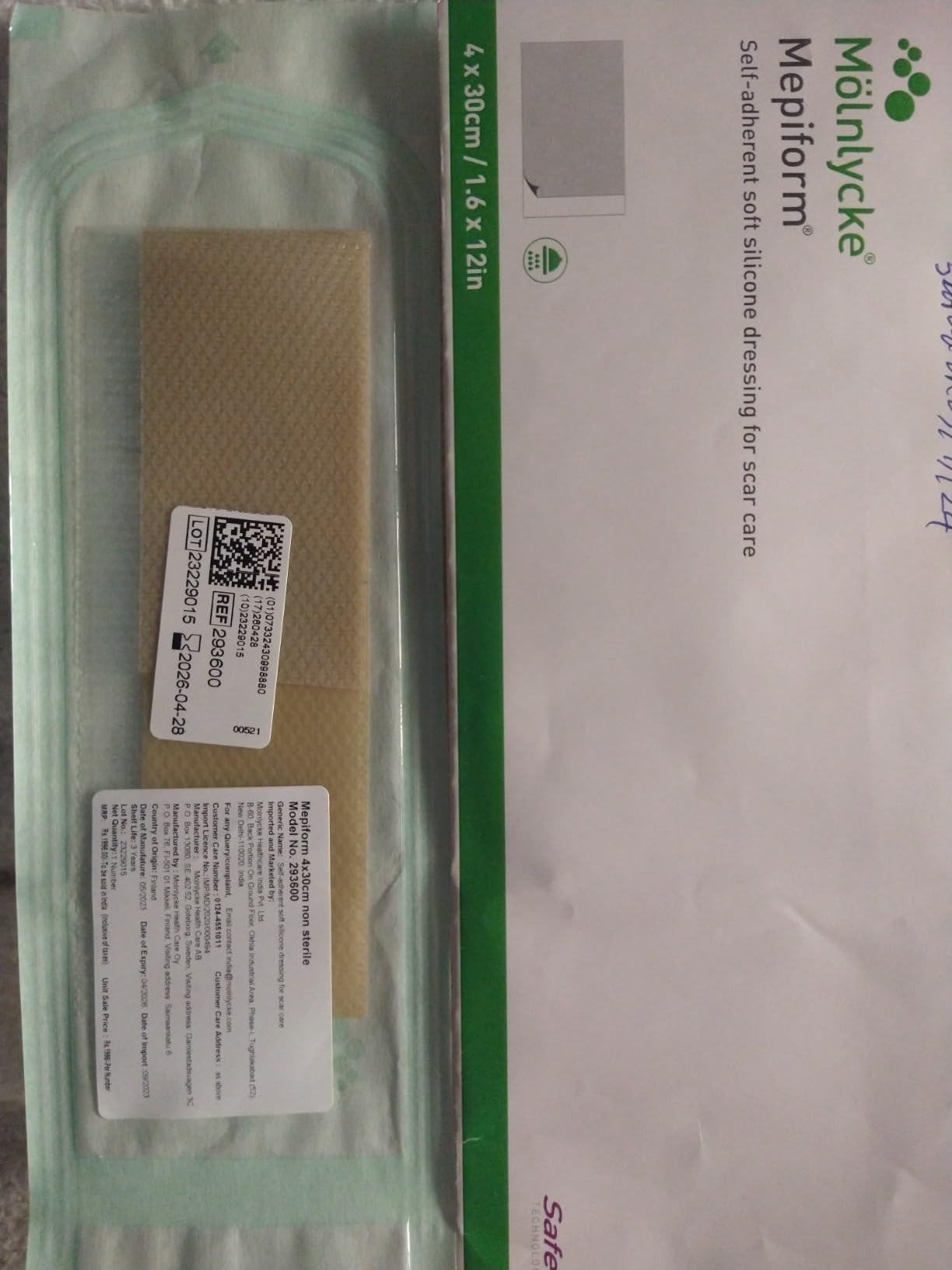 Mepiform® Reusable Resizable Scar Removal Silicone Gel Sheet Tape ...