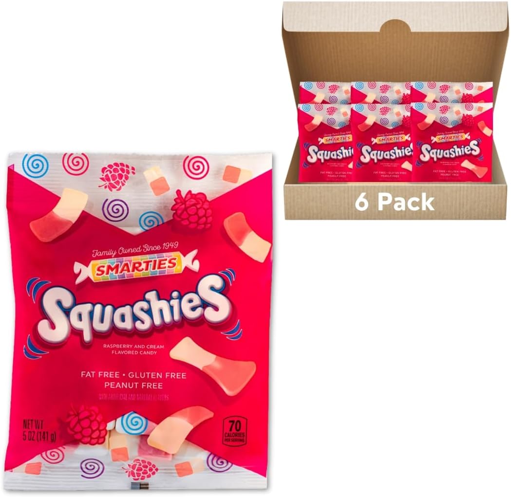 Amazon.com : Smarties Squashies Foam Marshmallows Gummy Candies ...