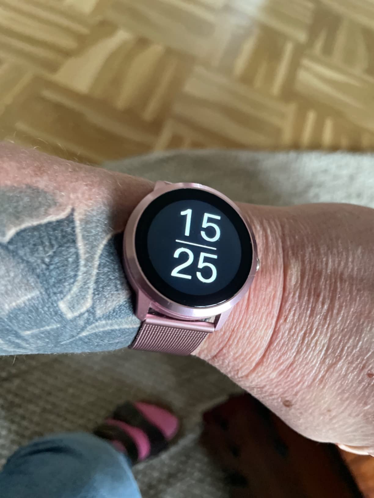Smart klocka dam, 1,09 tums pek,-träningsklocka, 22 sportlägen ...