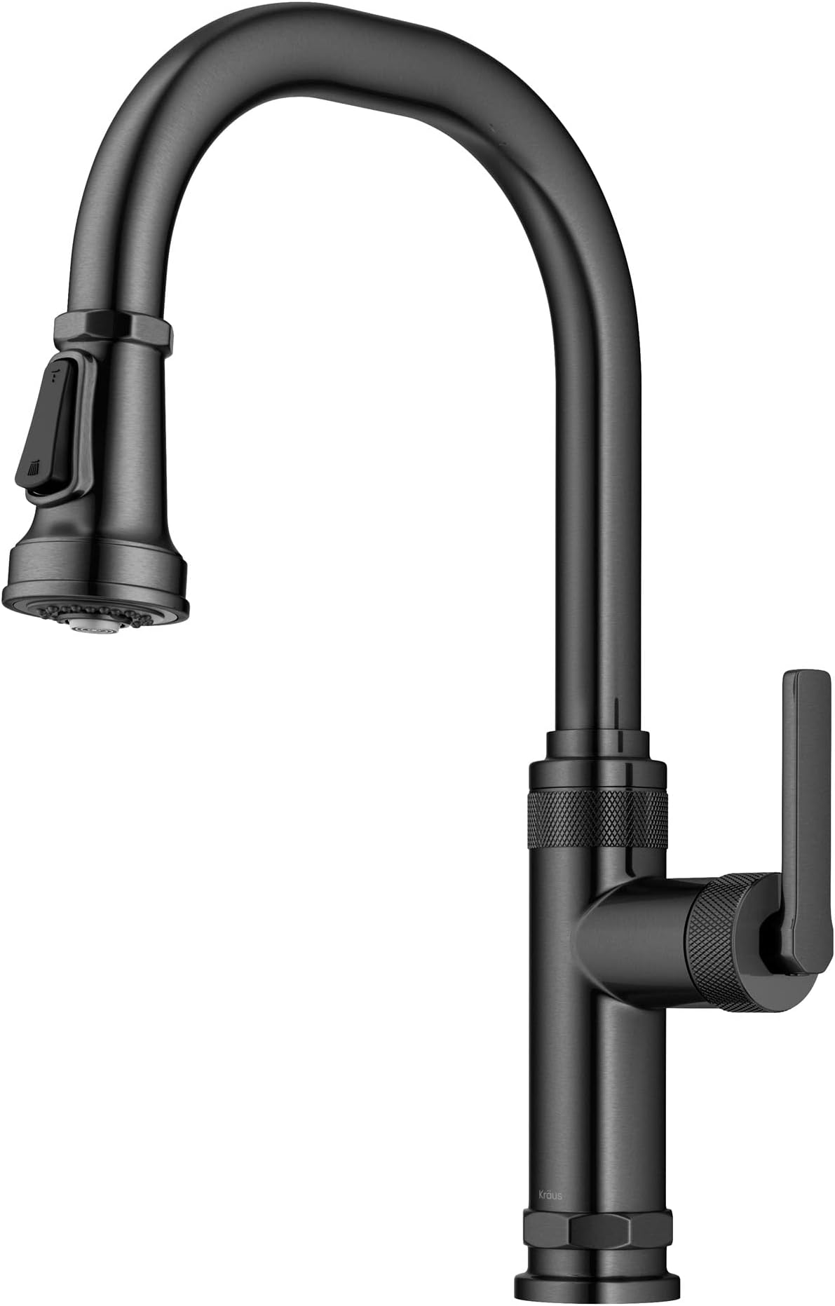 Moen Sleek Matte Black One Handle, Single-Hole Pulldown Kitchen Faucet ...