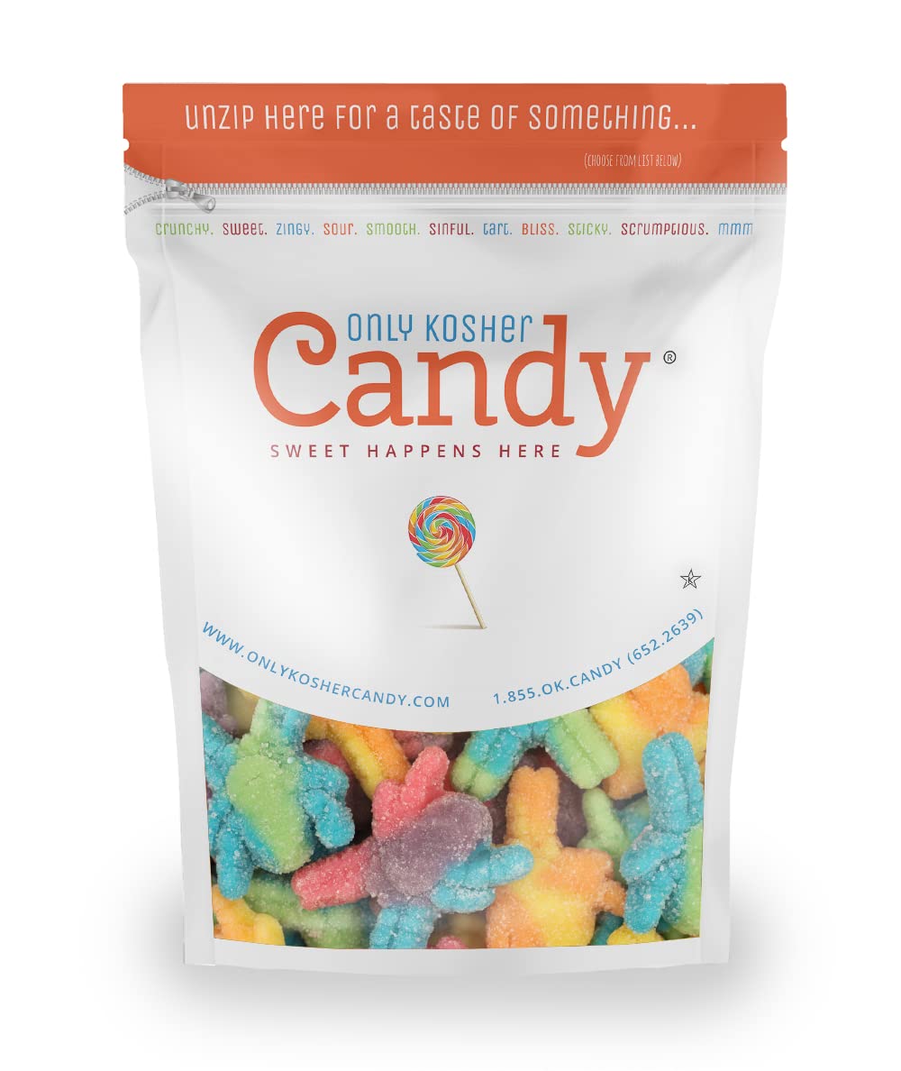 Amazon.com : Only Kosher Candy Giant Sour Spider Gummies, Kosher ...