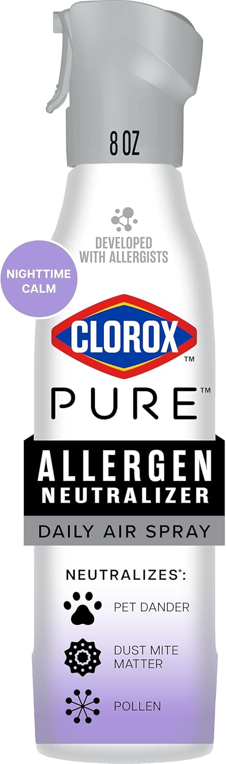 Amazon.com: Clorox PURE Allergen Neutralizer Daily Air Spray, Nighttime ...