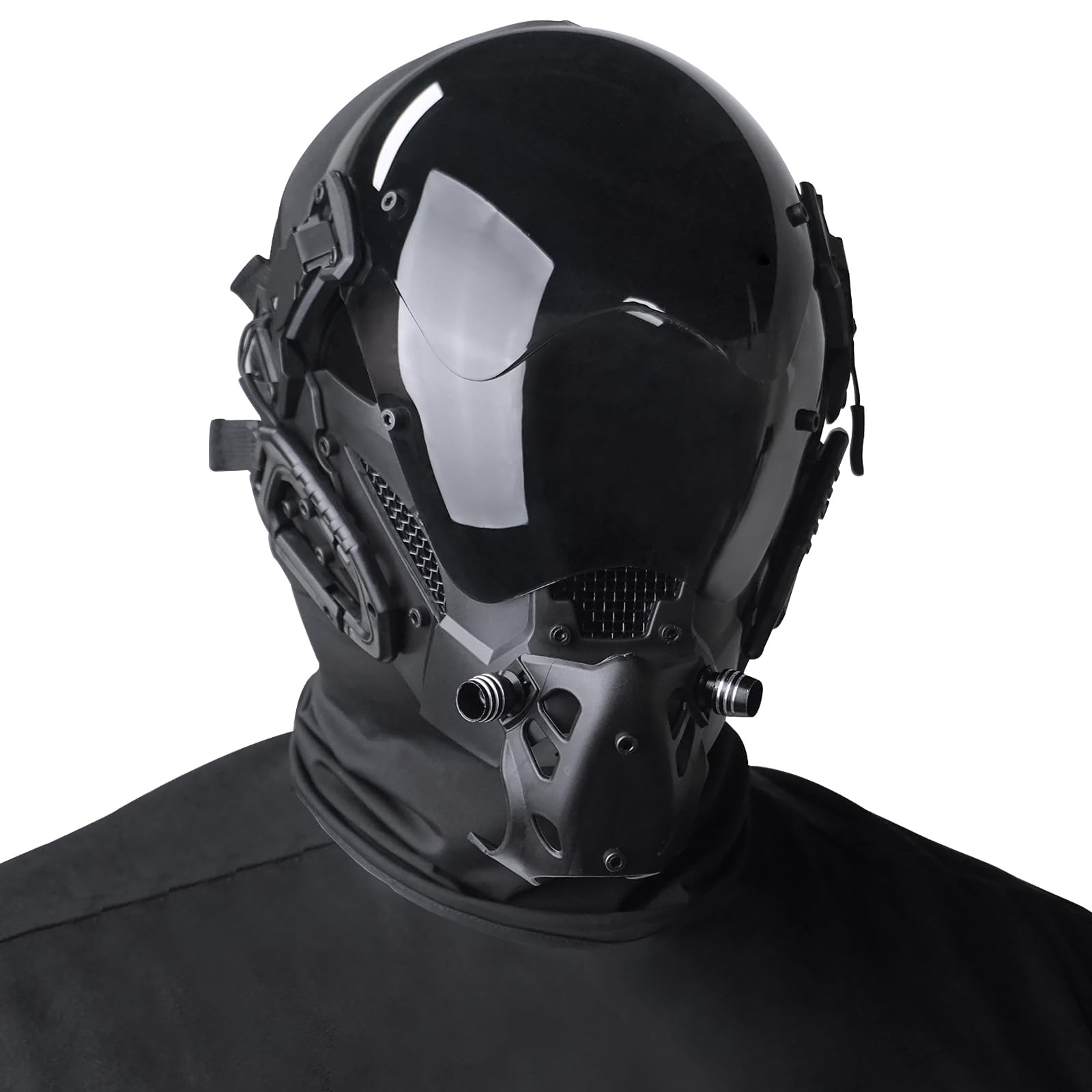 Amazon.com: Cyberpunk Samurai Mask, Punk Mask Cosplay for Men, Gothic ...