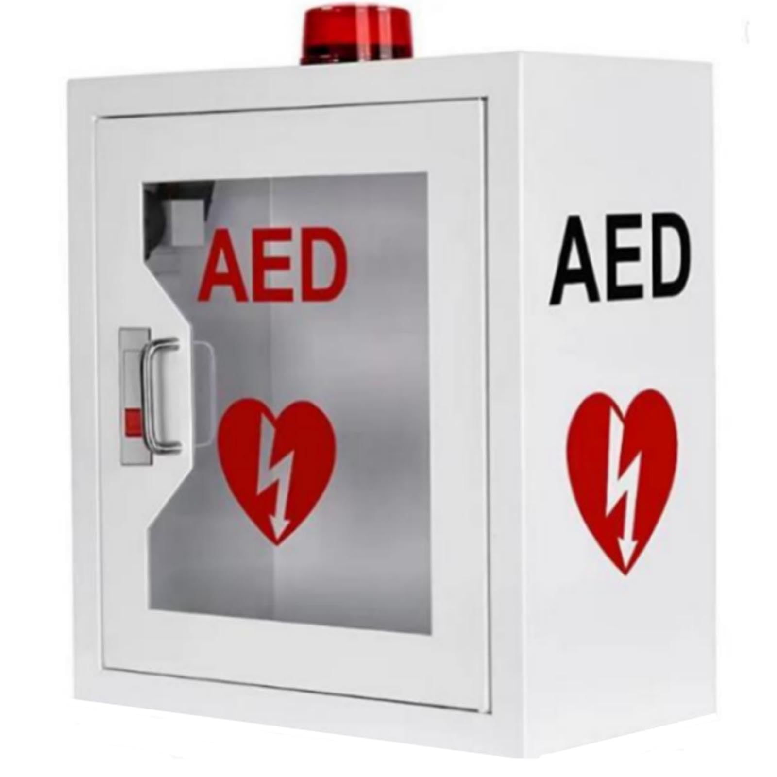 Amazon.com: AED Defibrillator Storage Cabinet Wall Mounted, AED Cabinet ...