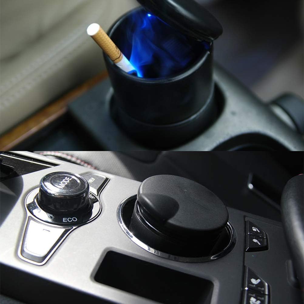 GOLDEN SPARROW Portable Tubular Smokeless Car Cigarette Ash Ashtray Car ...