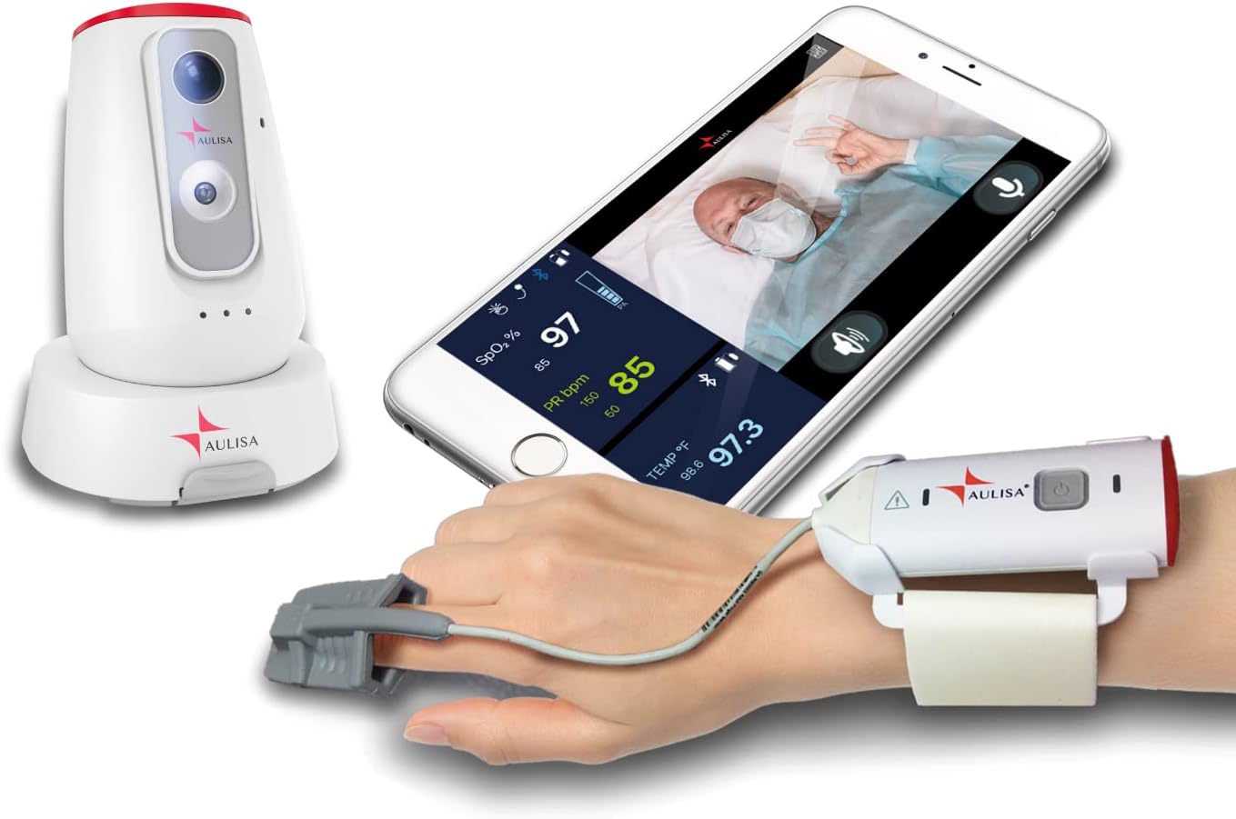 Amazon.com : Guardian Angel GA2000 Lite Remote Wireless Wearable Vital ...