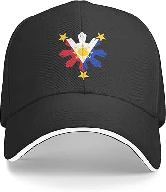 Amazon.com: Filipino Flag Stars Hat Men Women Baseball Cap Low Profile ...
