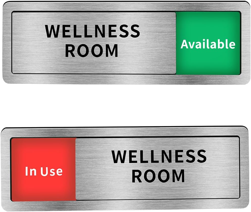 Amazon.com : Wellnesss Room Office Sign for Door Sliding Door Signs, In ...