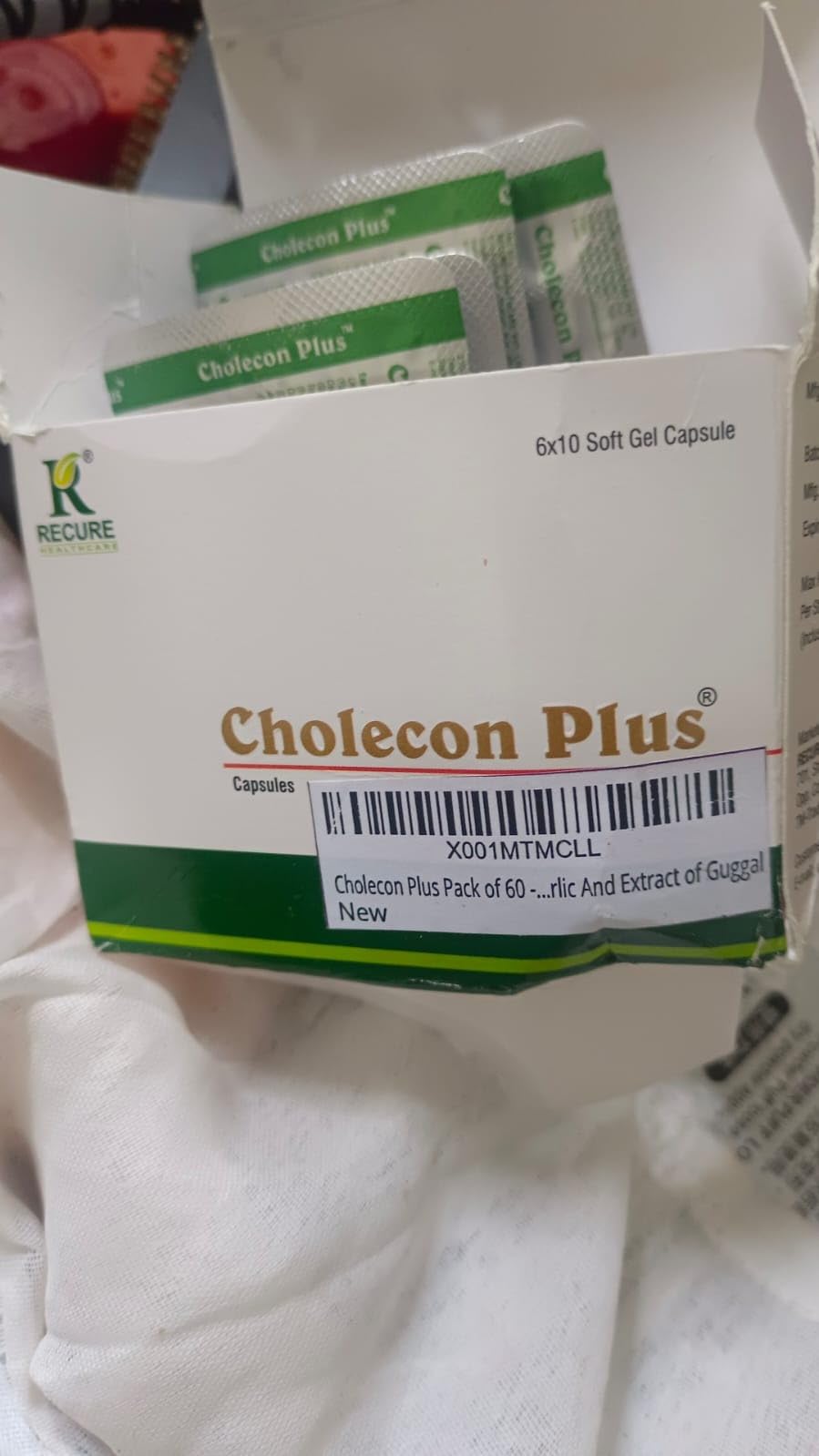 Cholecon Plus Cholesterol Control Care Ayurvedic Supplement (Pack of 60 ...