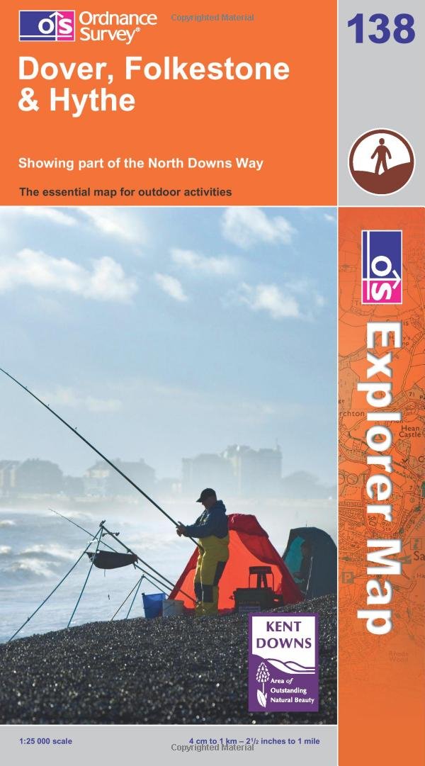 Dover, Folkestone and Hythe (OS Explorer Map): Amazon.co.uk: Ordnance ...