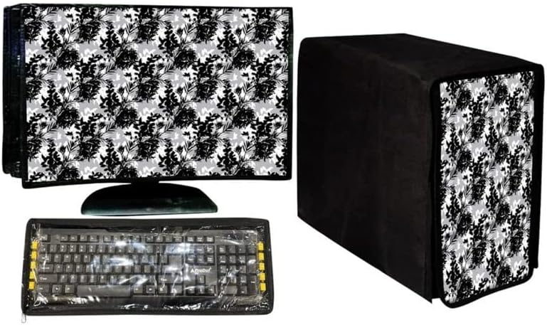 GUTSAV SALES ® COMPUTER COVER FULL SET 22 INCH MONITER COVER, KEYBOARD ...