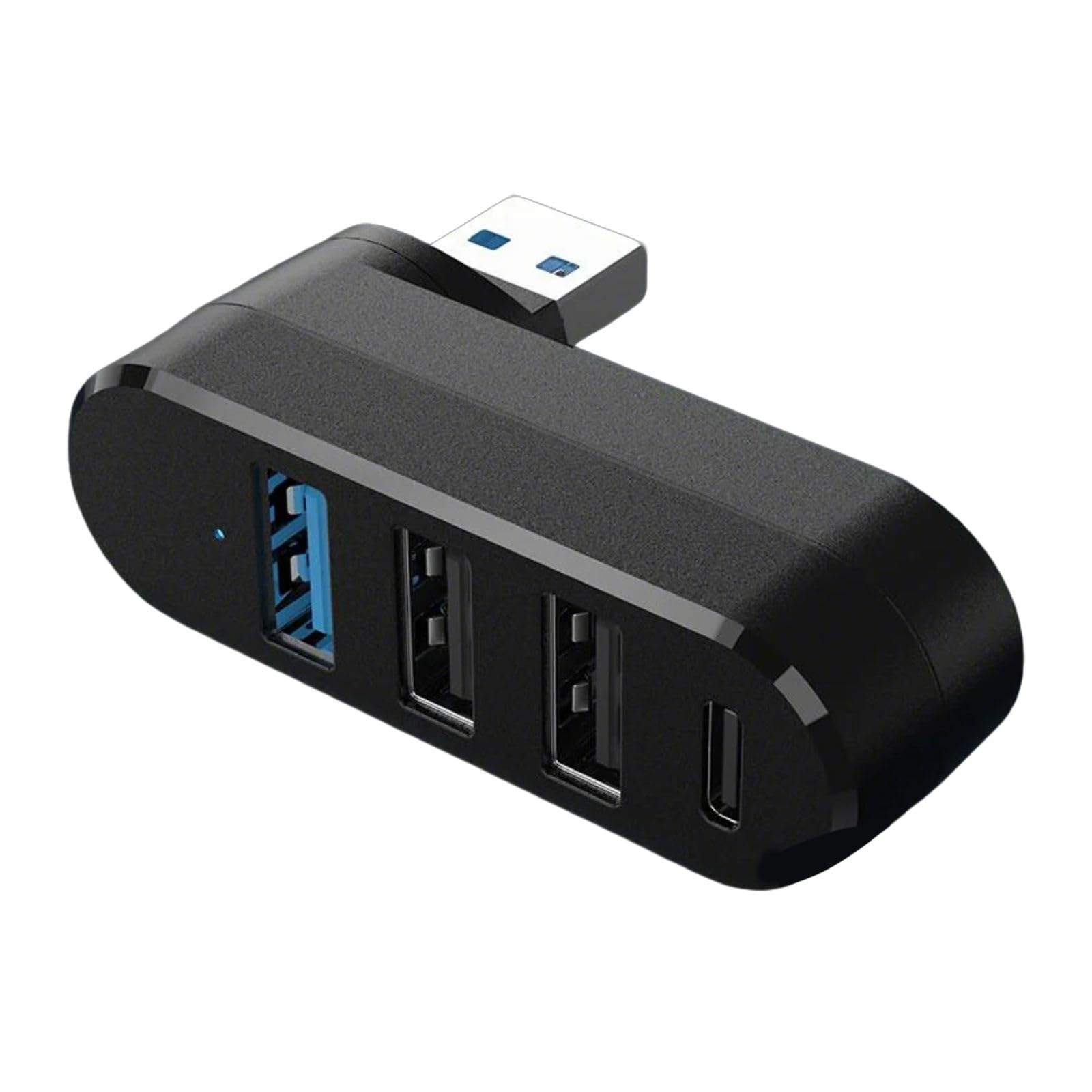 Amazon | USB スプリッター 180 ° 回転可能な USB3.0 ポートエキスパンダー Mltiport USB から USB アダプターポータブルハブラップトップタブレット PC ...