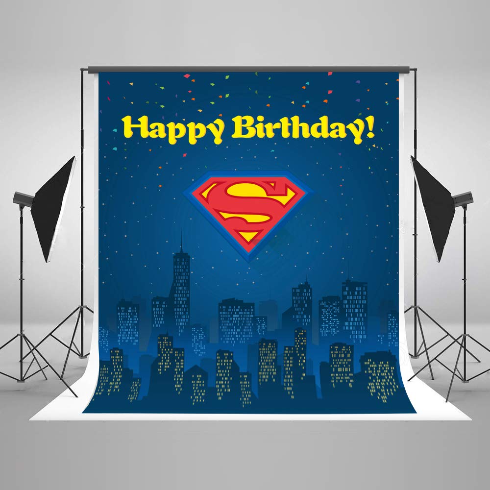 Buy Happy Birthday Backdrop Photography for Boy 5x7 Blue Background ...