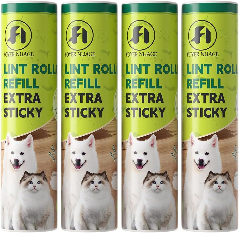 Lint Roller Refills 9.45 inch, Bulk Pack of 10 Rolls Large Pet Hair ...