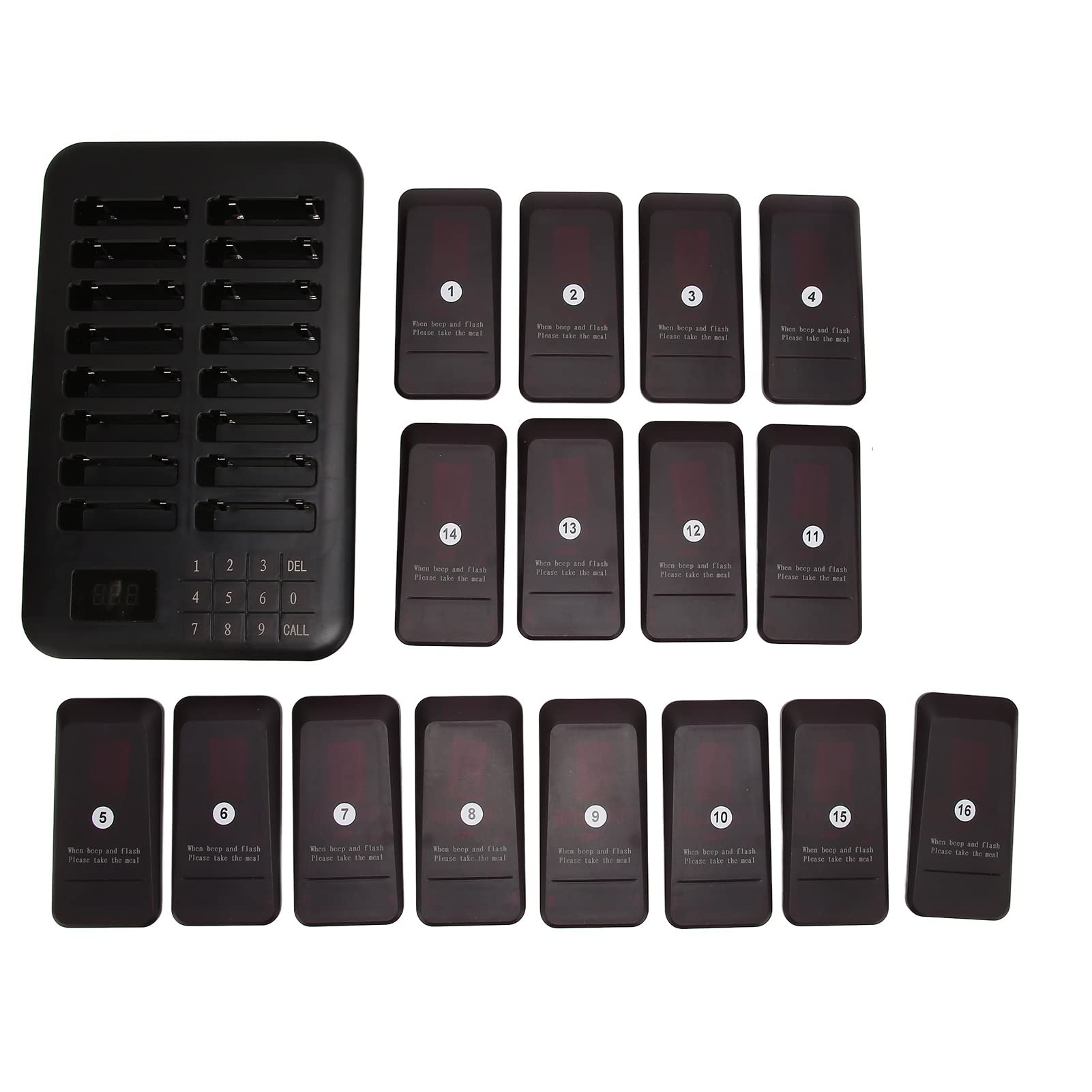 Buy Wireless Pager System, Long Standby 800m Transmission Calling Pager ...