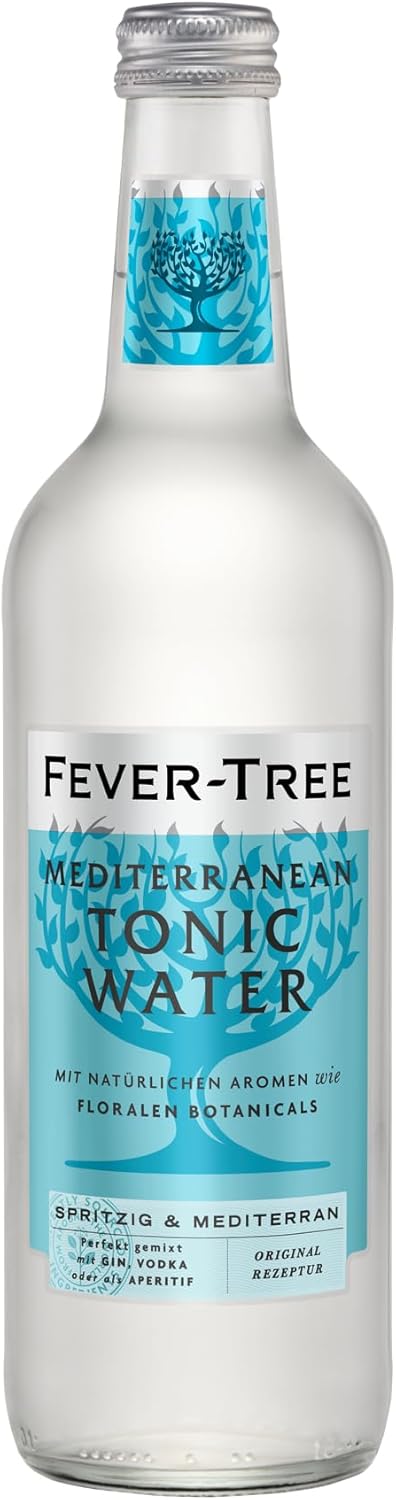 Fever-Tree Mediterranean Tonic Water, Premium Quality Sparkling Drink ...