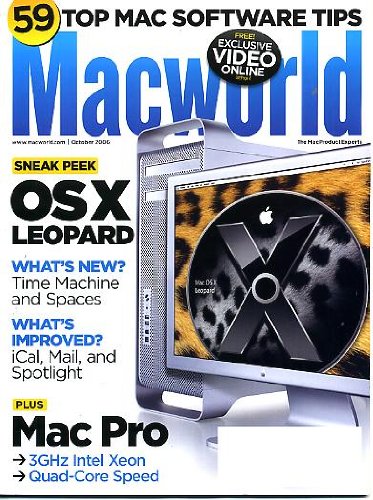 Macworld October 2006 Sneak Peek - OS X Leopard, 59 Top Mac Software ...