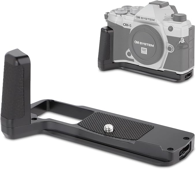 Amazon.com : Haoge HG-OM5 Camera Bracket Holder Hand Grip for OM SYSTEM ...
