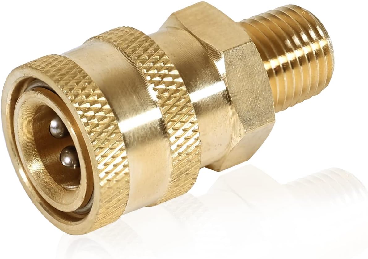 Amazon.com: YAMATIC Pressure Washer Fitting, 1/4" Male Npt To 1/4 ...