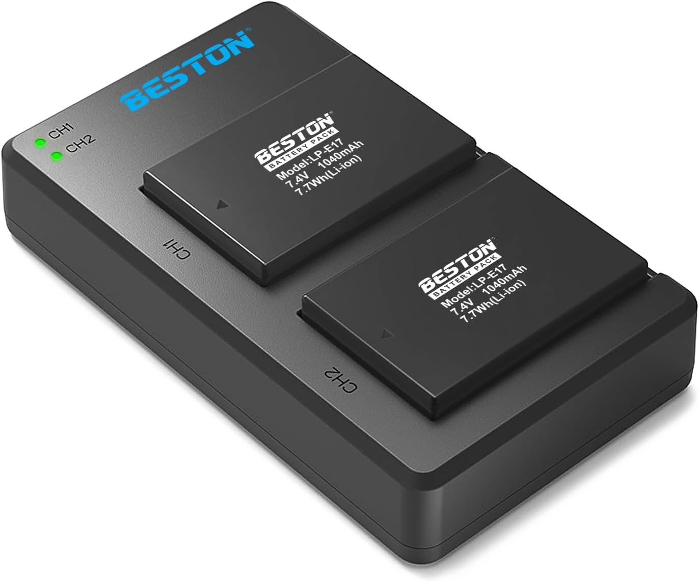 BESTON 2-Pack LP-E17 Battery and Charger Set for Canon EOS R50 R100 RP ...