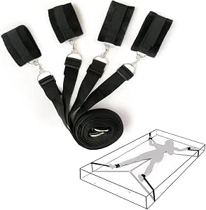 Amazon.com: Bed Restraints Kit Adjustable Sex Bondage Adjustable Straps ...