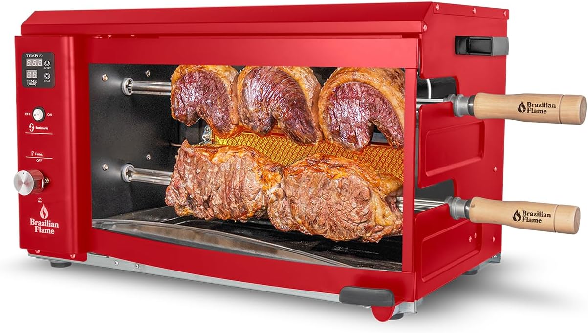 Amazon.com : Brazilian Flame Churrasco® Gas Rotisserie Oven Grill ...