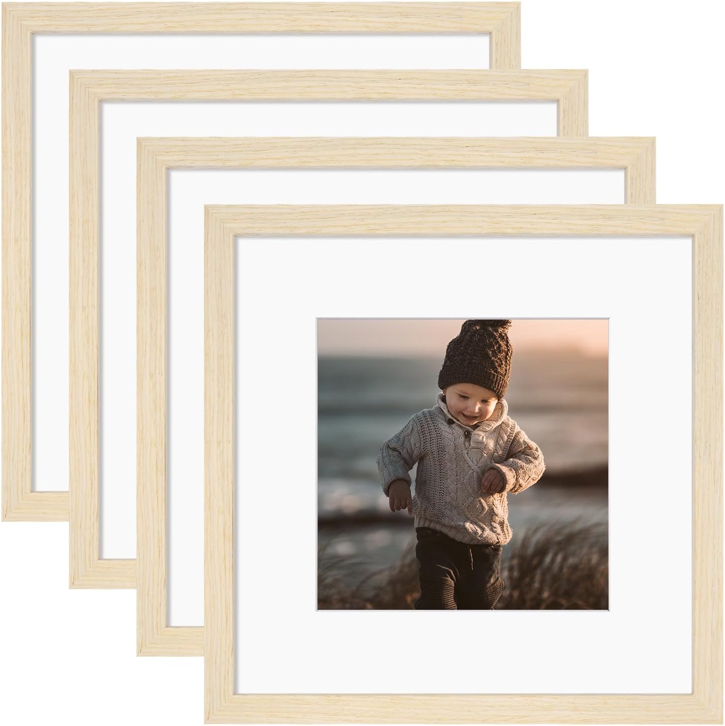 Amazon.com - Relwaso 12x12 Picture Frame Display Pictures 8x8 with Mat ...