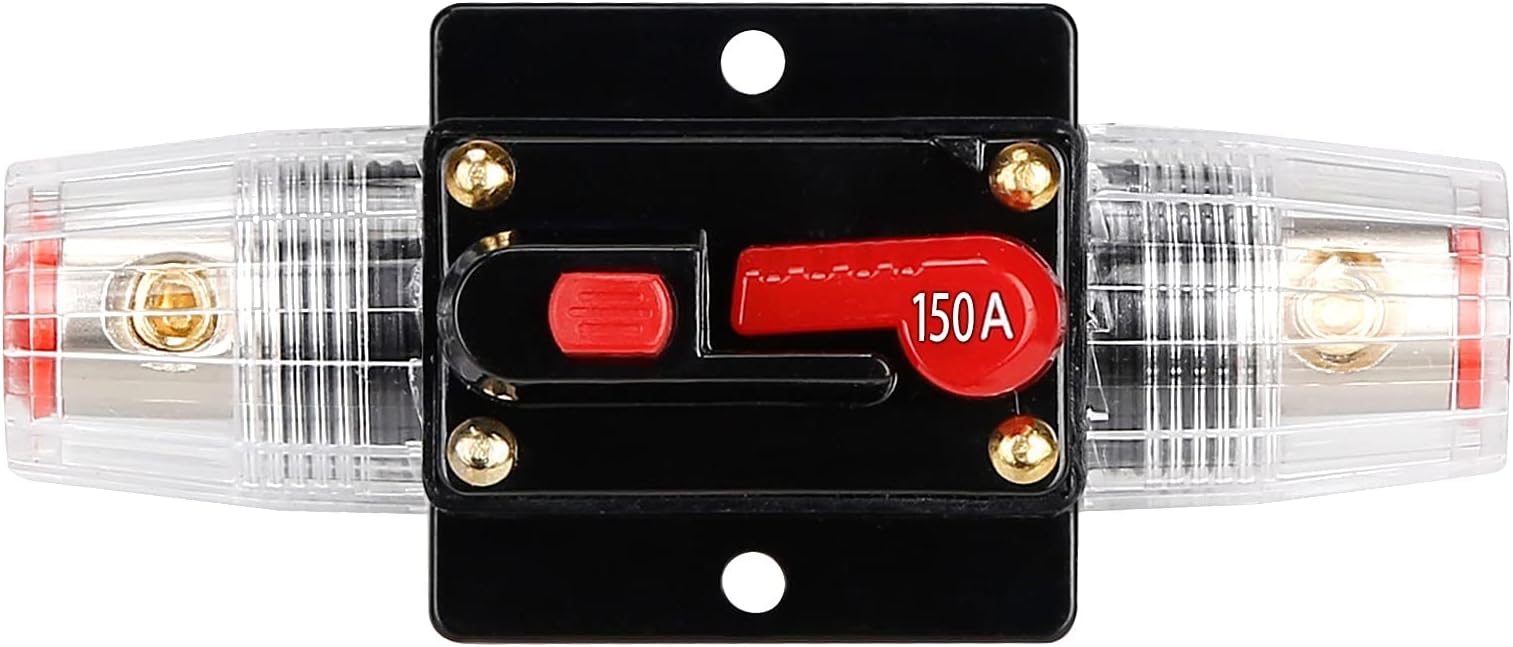 Amazon.com: 2 Pack 100amp 12 Volt Circuit Breaker with Manual Reset ...