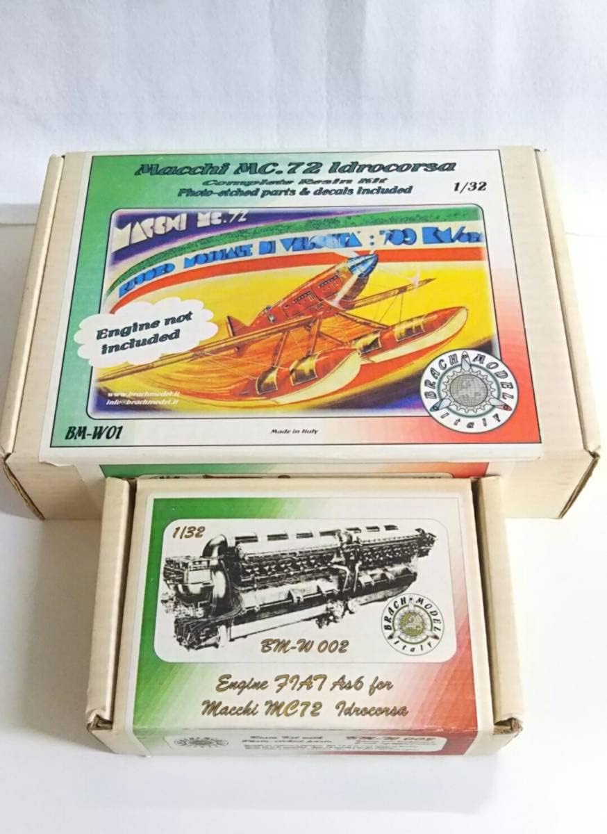 Amazon | 未組立 BRACH MODELS レジンキット Macchi MC.72 Idrocorsa ・ Engine FIAT ...