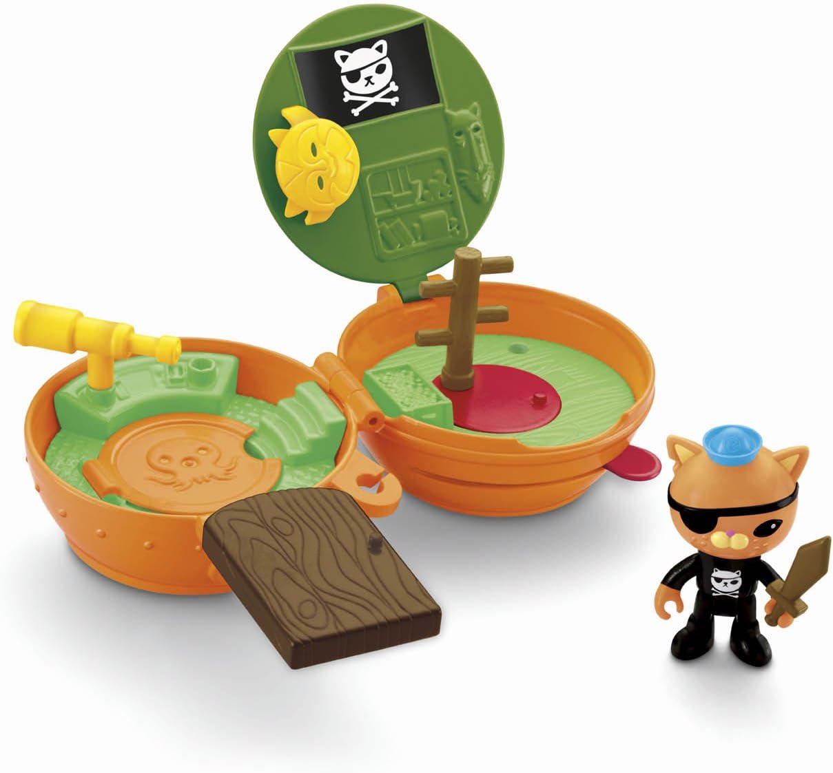 Octonauts Kwazii On the Go Pod Figure Playset : Mattel: Amazon.co.uk ...