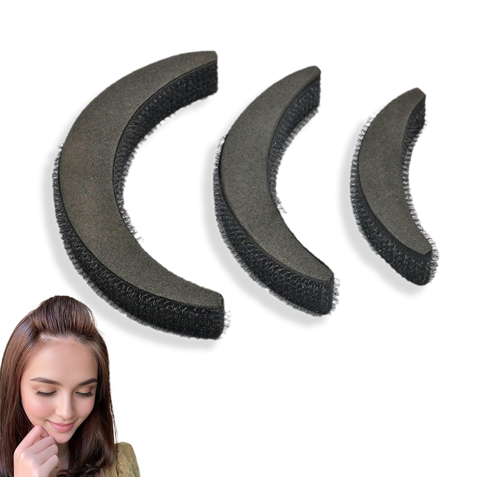 Amazon.com : Bump It Up Headband, 3 Pcs Black Bump It Hair Accessory ...