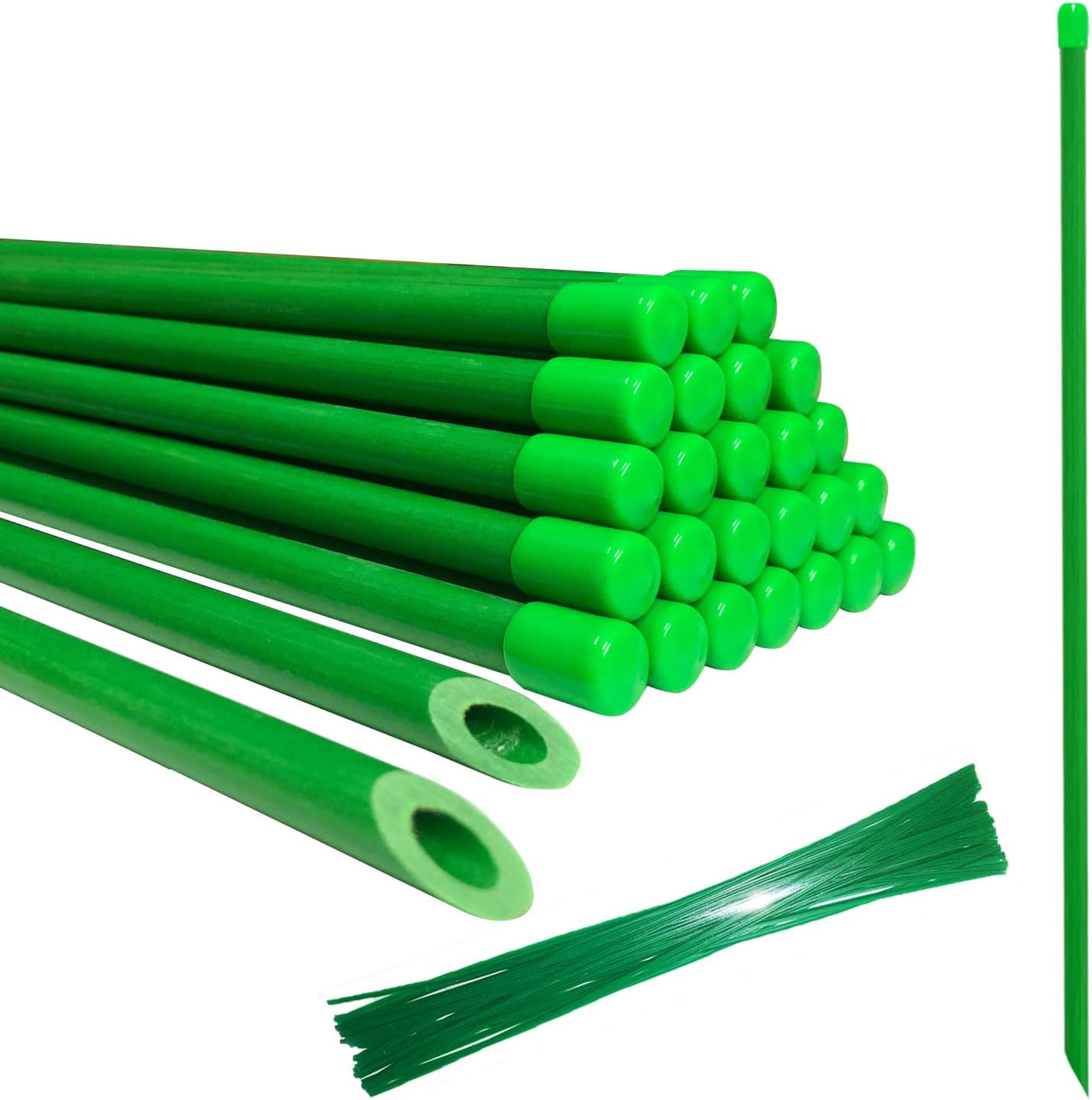 Amazon.com : Garden Stakes 6FT,Plant Stakes,Tomato Stakes,Fiberglass ...