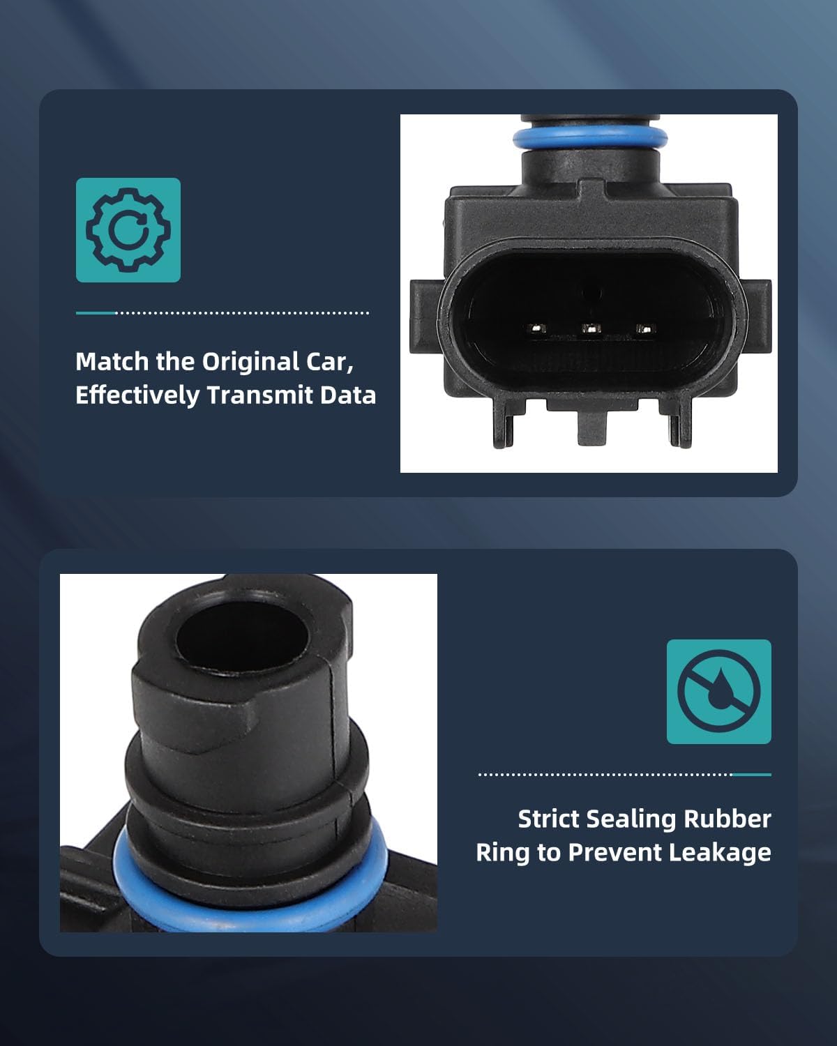 SCITOO 56041018AD 56028562AB 56041018AC Sensor MAP Compatible para Jeep ...