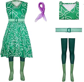 Amazon.com: Jimerf Disgust Inside Out Costume for Adult Disgust Green ...