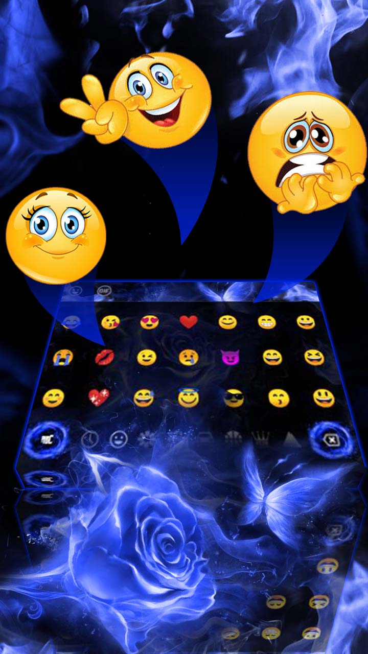 Blue Fire Rose Keyboard Theme - App on Amazon Appstore