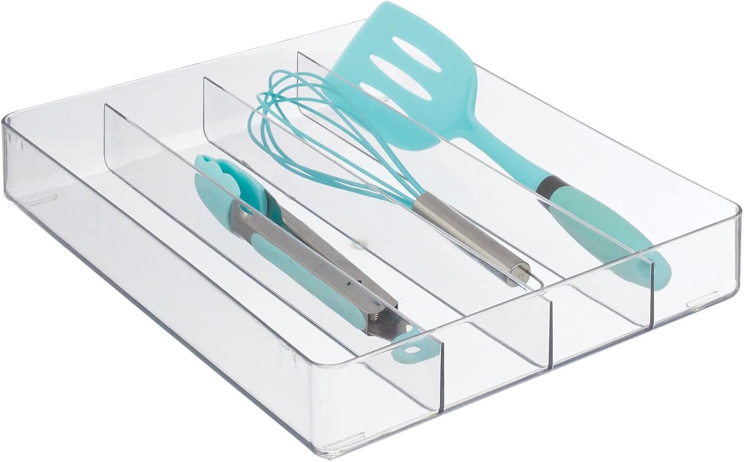 Amazon.com: mDesign Plastic Kitchen Divided Drawer Storage Organizer ...
