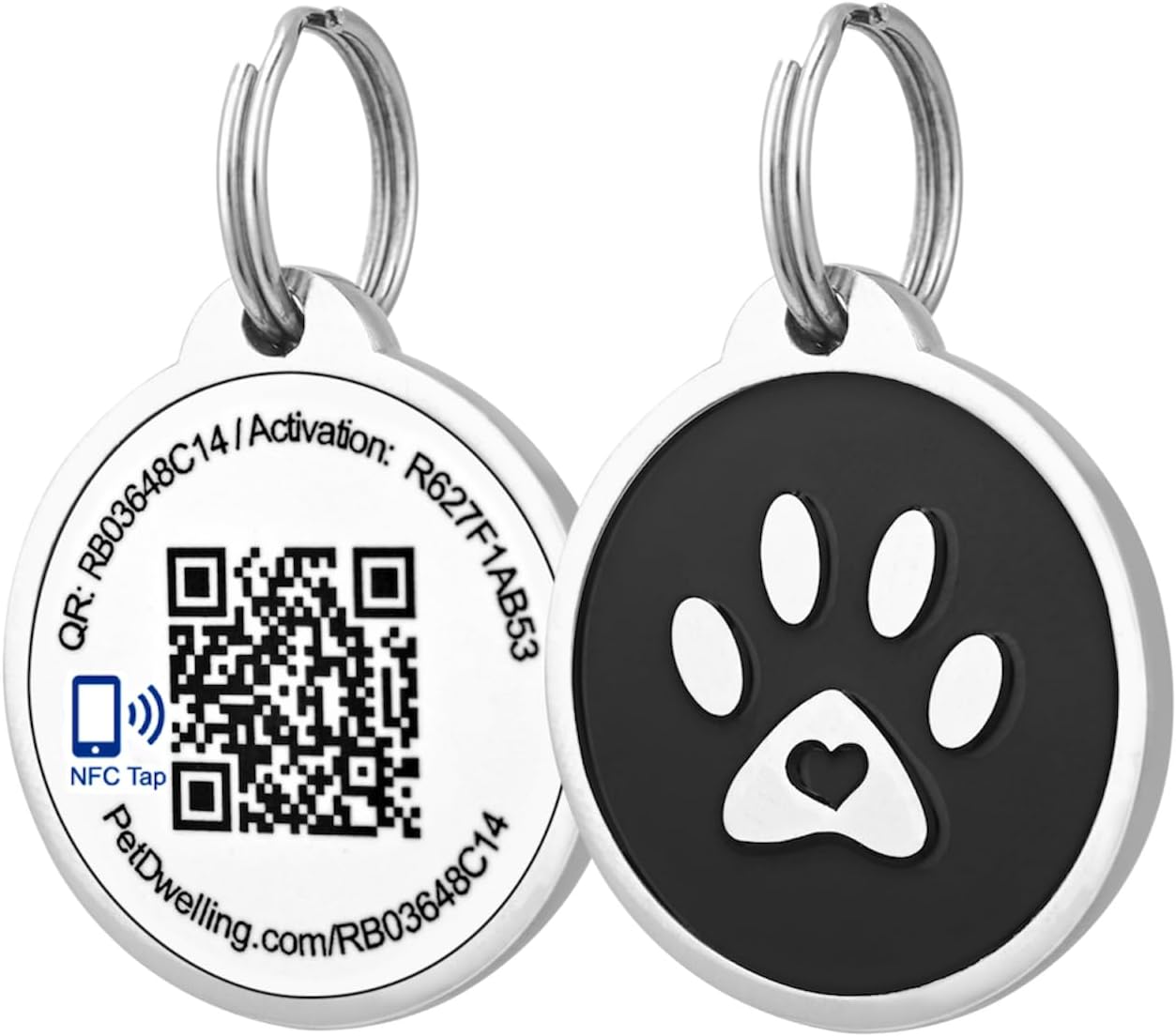 Pet Dwelling Código QR inteligente-NFC Etiqueta de identificación de ...