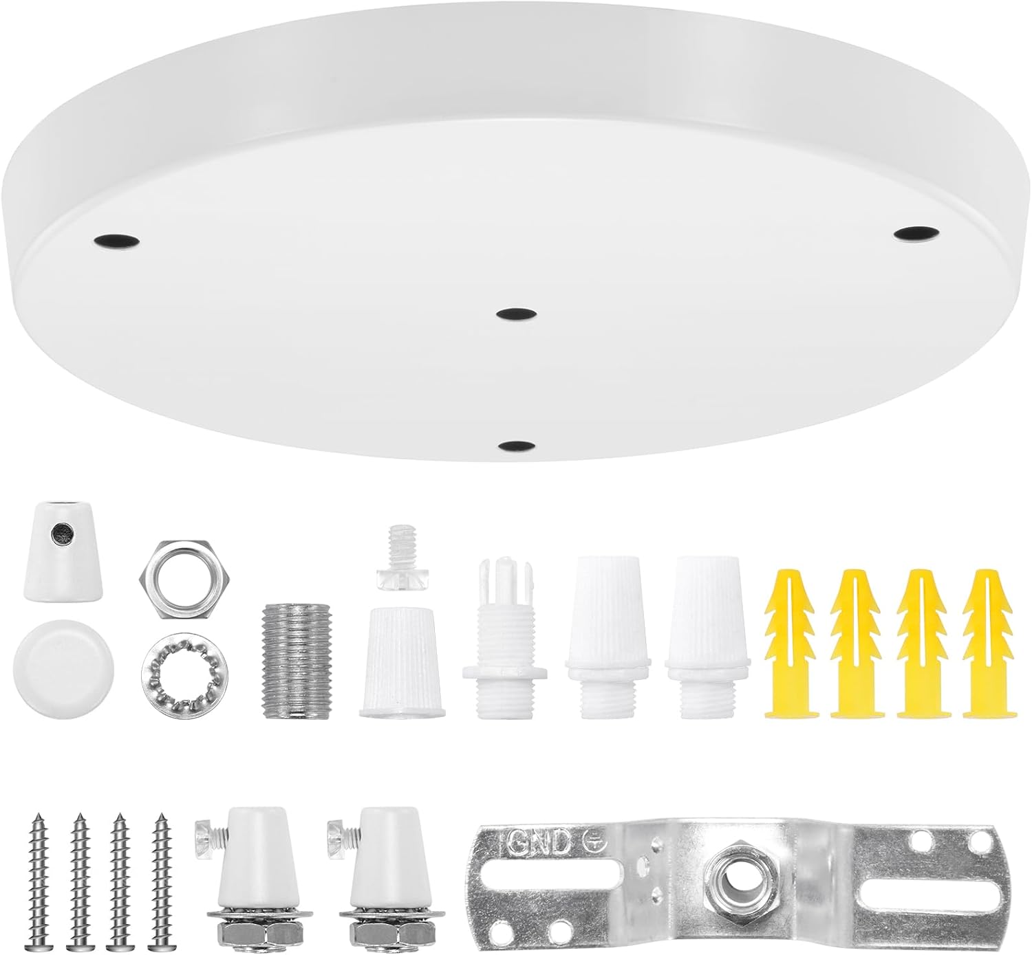 Canomo 10 Inches Chandelier Canopy Pendant Light Canopy Kit Ceiling ...