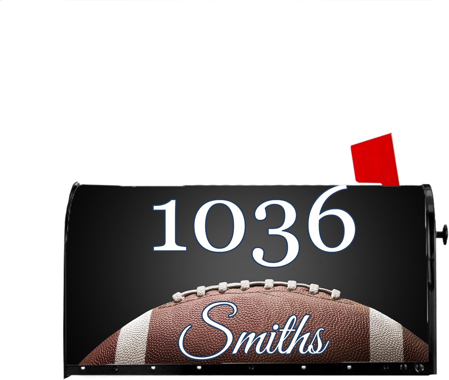 Amazon.com: Football Mailbox Covers Custom Personalized Numbers Address ...