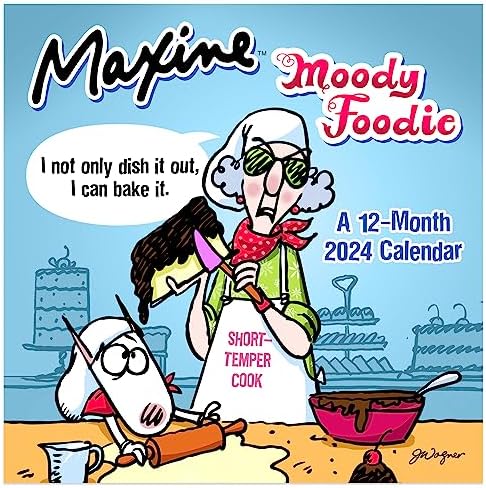 Amazon.com : TF PUBLISHING 2024 Maxine Wall Calendar | Large Grids for ...