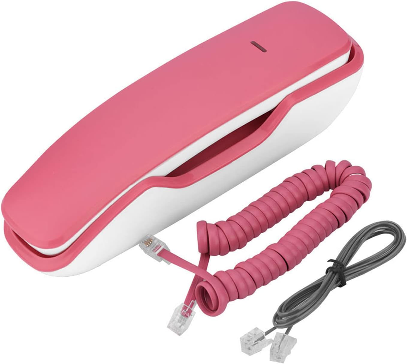 Pink Landline Phone, Clear Sound Wall Telephone Pause Mute Wired ...