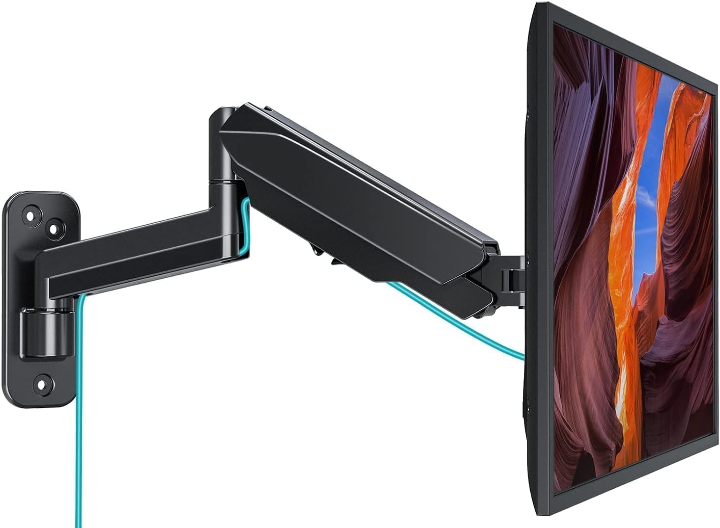 CENXI Single Monitor Wall Mount for 13 to 32 Inch Computer Screens, Gas ...