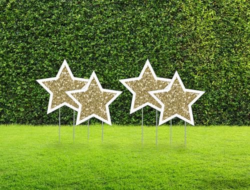 Amazon.com: Generic Glitter Star Yard Decor Custom Star Yard Cutout | 9 ...