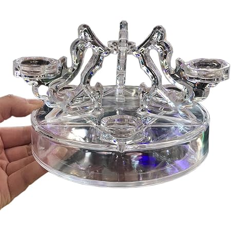 Amazon.com: OmyLens Lotus Crystal Ball Stand Sphere Display, Natural ...