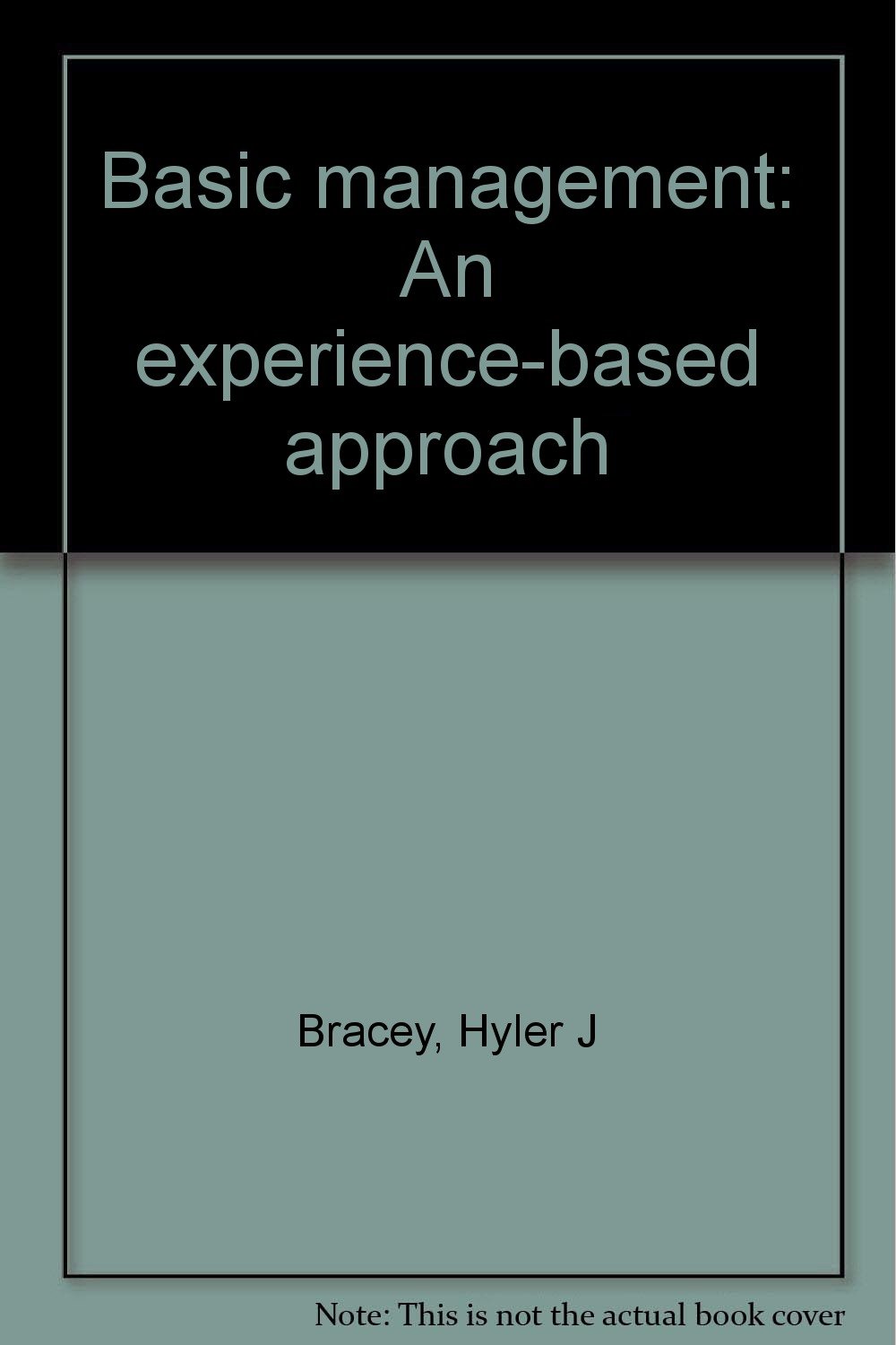 Amazon.co.jp: Basic management: An experience-based approach : 本