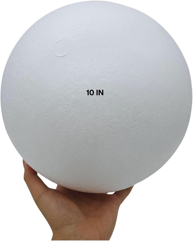 Amazon.com: Styrofoam Balls 10 Inch, Extra Large Styrofoam Ball Craft ...