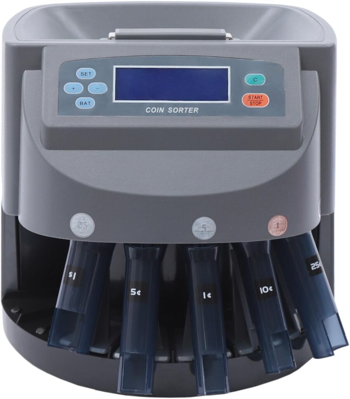 Amazon.com : LyeXD 110V USD Commercial Coin Counter Machine Sorter with ...